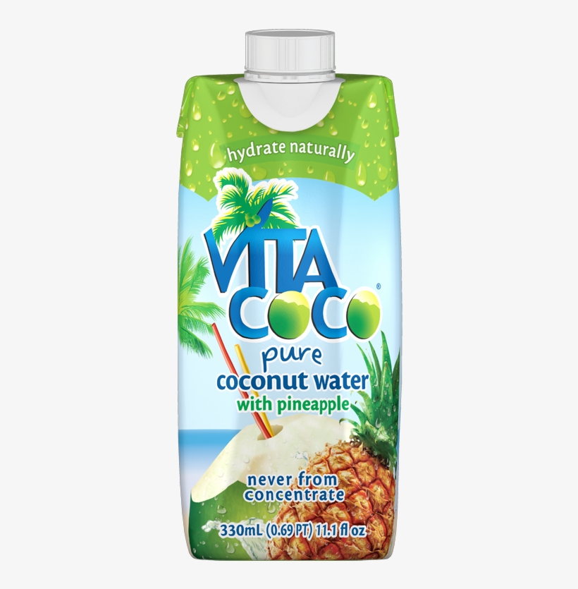 Vita Coco Coconut Water, Pineapple, - Vita Coco 330ml - Free Transparent PNG Download - PNGkey