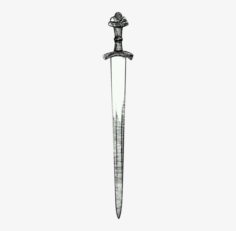 10th C, Viking Sword - Sword Sketch Png - Free Transparent PNG Download ...