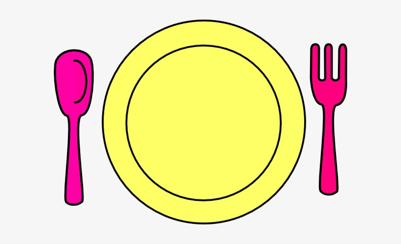 Plate Clipart Plate Silverware - Table Setting Clipart - Free ...