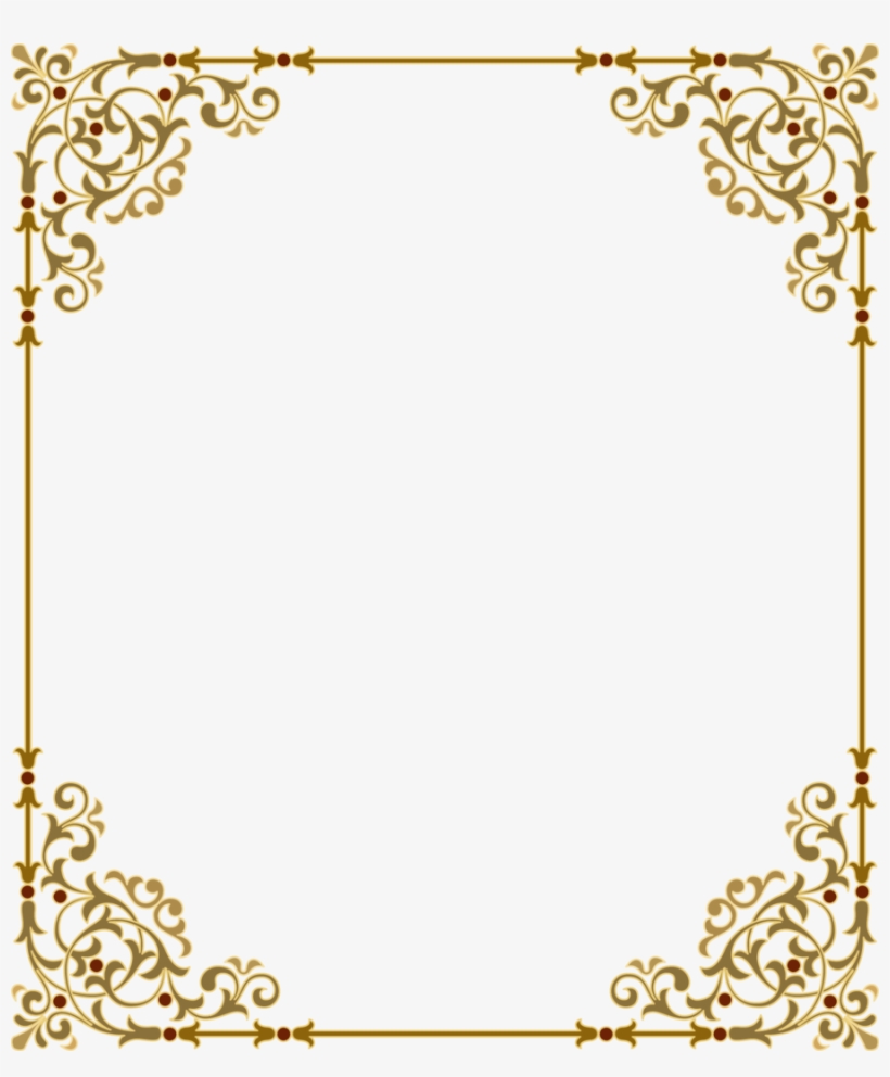 Download Gold Frame Png Clipart Clip Art Gold Text - Border Frame Png ...