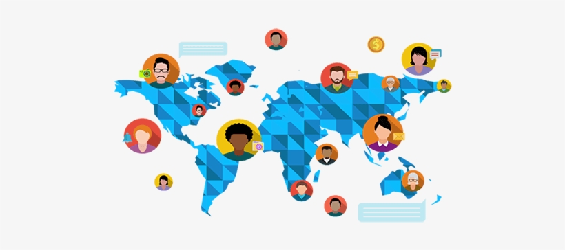 Community Transparent Social Media Jpg Black And White - Cartoon - Free ...