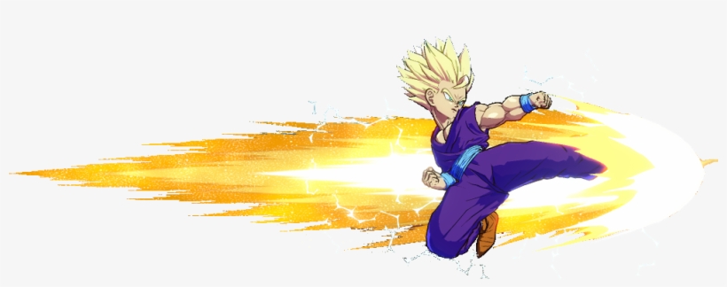 Dbfz Teengohantest Fivehitcombo - Cartoon - Free Transparent PNG ...