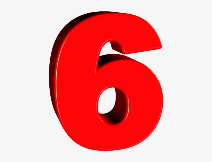 Number 6 Png - Number - Free Transparent PNG Download - PNGkey