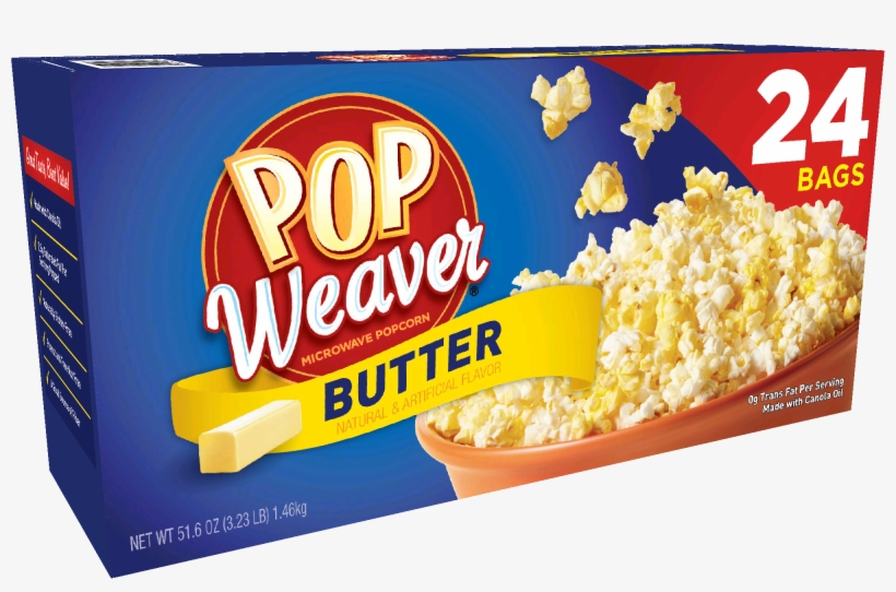 Why Pop Weaver - Pop Weaver Microwave Popcorn - Free Transparent PNG ...