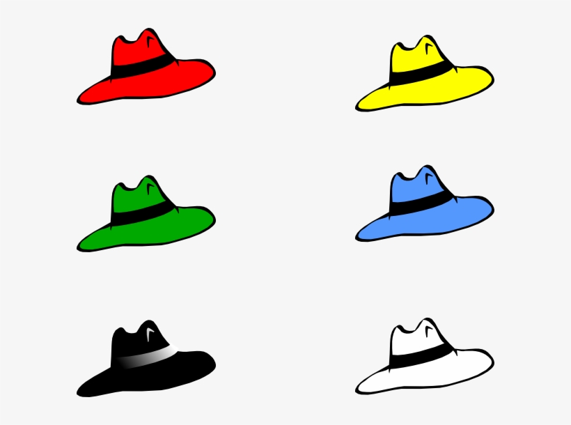 Free Vector Slothing Men Six Hats Clip Art - Seven Hat Clipart - Free ...
