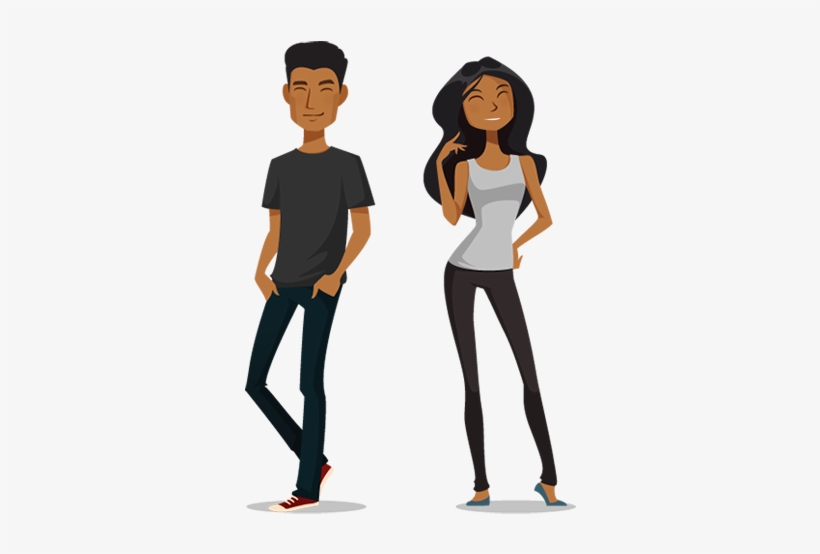 Illustration Of Young Adults - Young Adult Illustration Png - Free ...