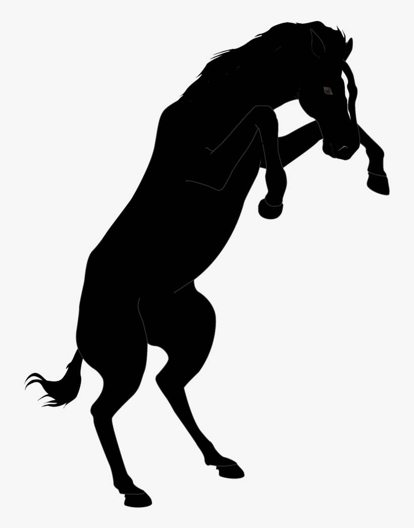 Horse Silhouette - Horse Standing Silhouette Png - Free Transparent PNG ...