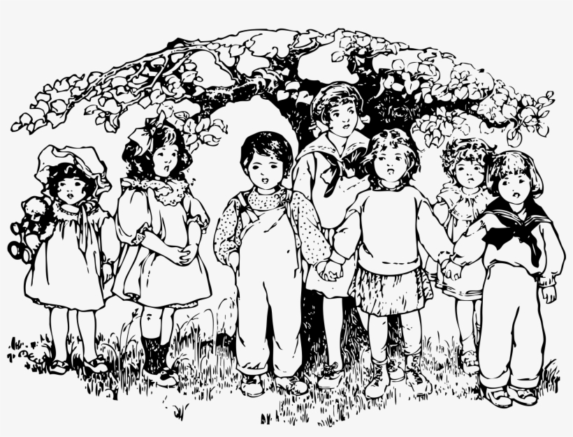 This Free Icons Png Design Of Children Under A Tree - Free Transparent ...