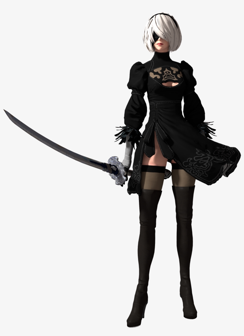 Nier Automata 2b - Nier Automata 4k Textures - Free Transparent PNG ...