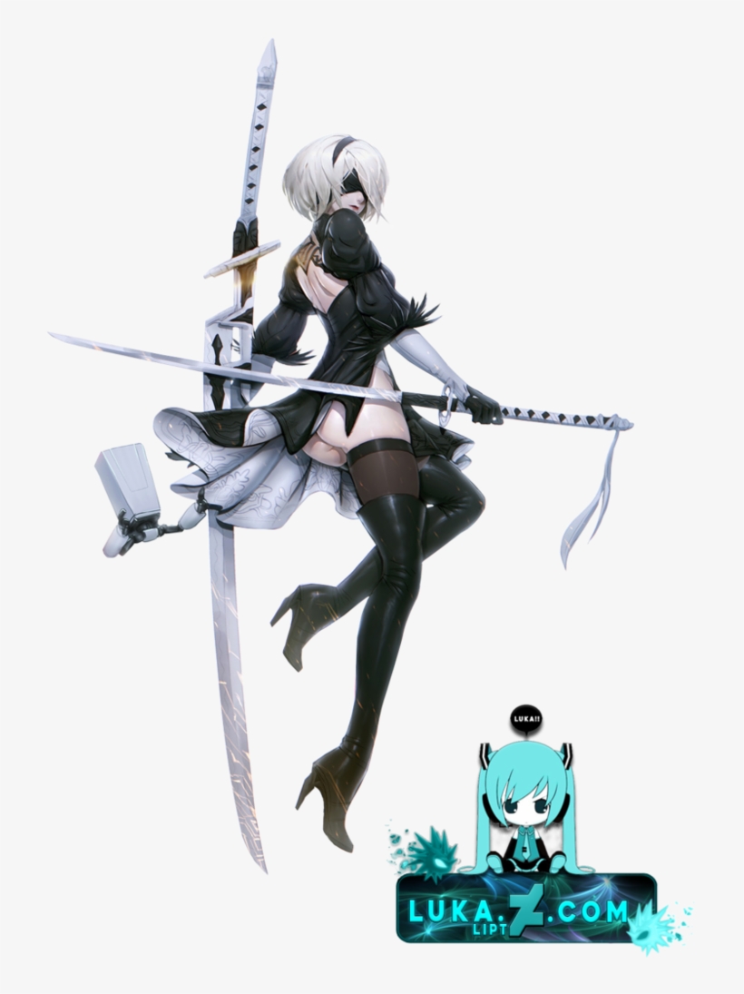 [render]2b Nier Automata By Lukalipt On Deviantart - Nier Automata Concept Art - Free ...
