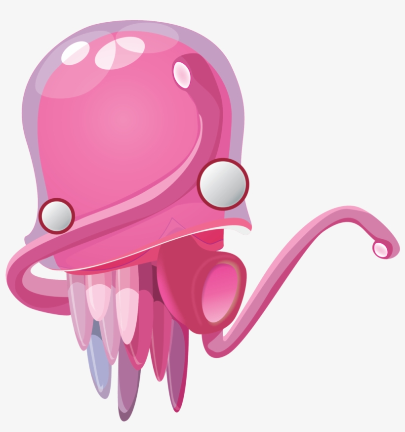 Pink-squid - Cartoon - Free Transparent PNG Download - PNGkey