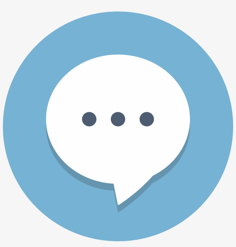 Open - Chat Circle Icon Png - Free Transparent PNG Download - PNGkey