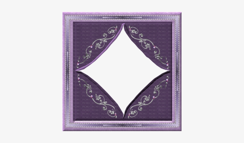 Purple Diamond Frame - Motif - Free Transparent PNG Download - PNGkey