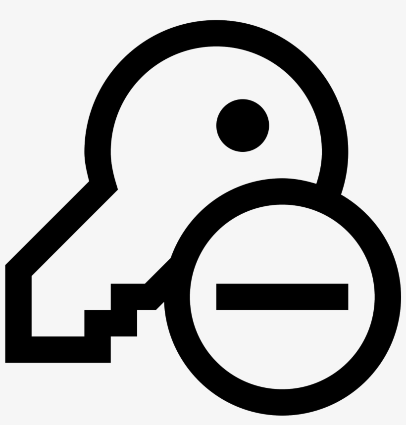 Remove Key Icon - User Y Password Icon - Free Transparent PNG Download ...