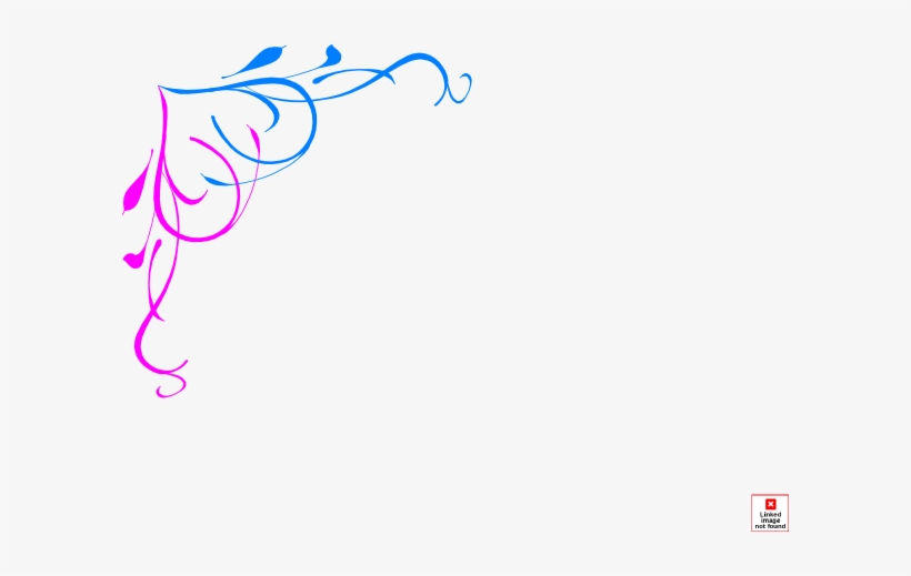 Border Design Blue And Pink - Free Transparent PNG Download - PNGkey