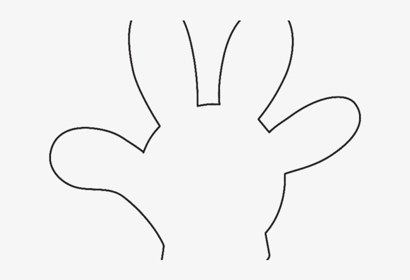 Mickey Mouse Hand Template