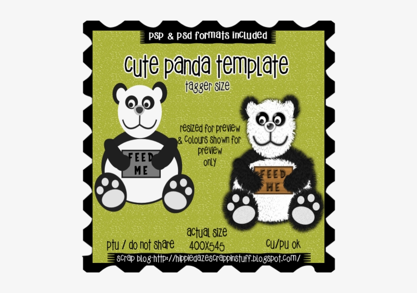 Cute Panda Template - Template - Free Transparent PNG Download - PNGkey