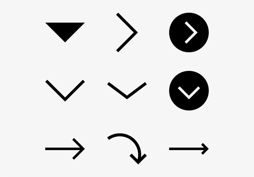 Solid Arrow Collection - Arrow Png - Free Transparent PNG Download - PNGkey