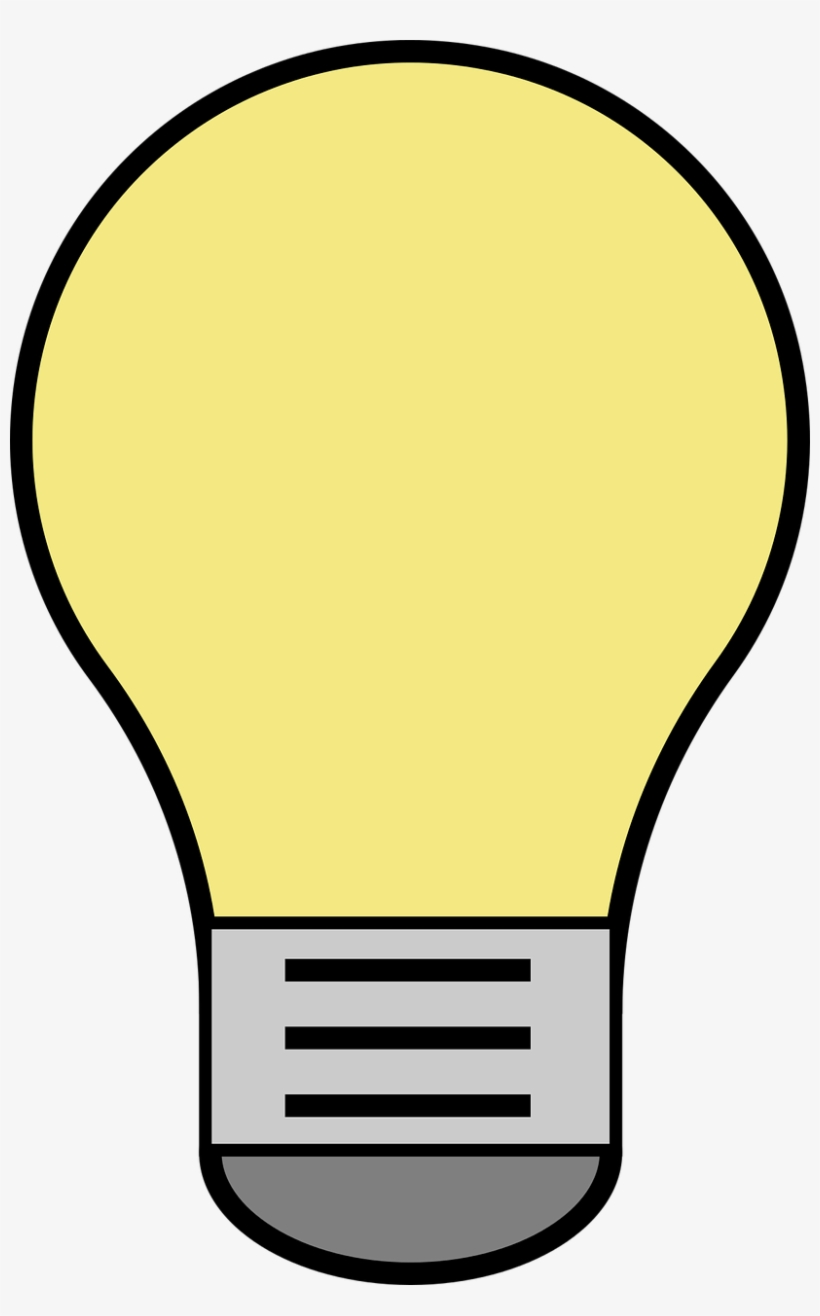 Lightbulb Vector Yellow - Incandescent Light Bulb - Free Transparent ...