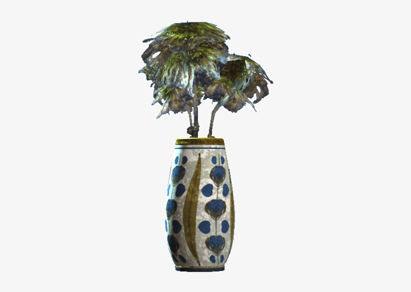 Floral Rounded Vase - Fallout 4 Flower Vase - Free Transparent PNG ...