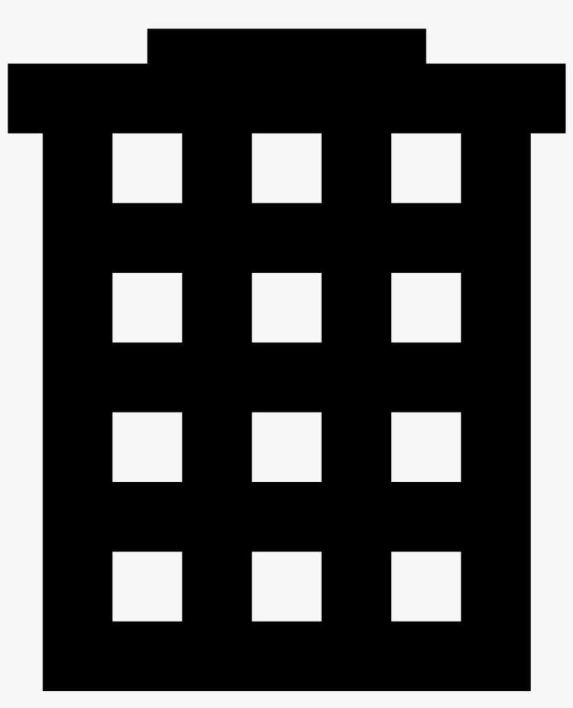This Icon For "building" Is Depicted As A Rectangle, - Mobile Svg ...