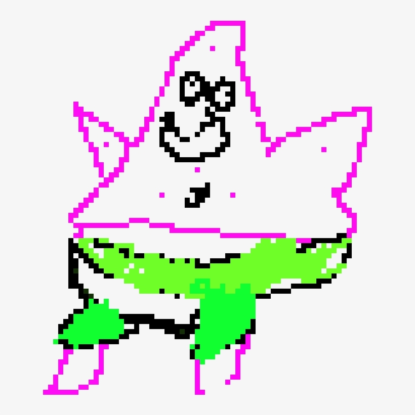 Patrick Star - Pixel Art Patrick - Free Transparent PNG Download - PNGkey