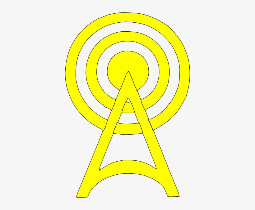 How To Set Use Yellow Radio Tower Icon Clipart - Free Transparent PNG ...