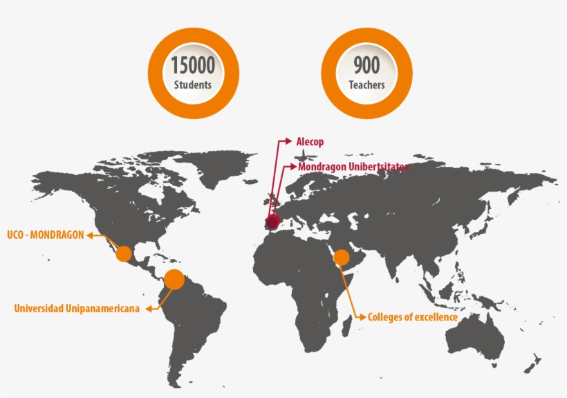 Mei International Educational Centers - World Map - Free Transparent ...