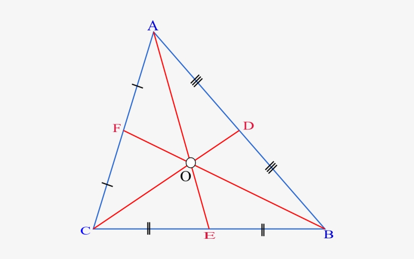 Median - Median Of A Triangle - Free Transparent PNG Download - PNGkey