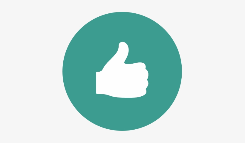 Icon Thumbs Up - Teal Location Icon - Free Transparent PNG Download ...