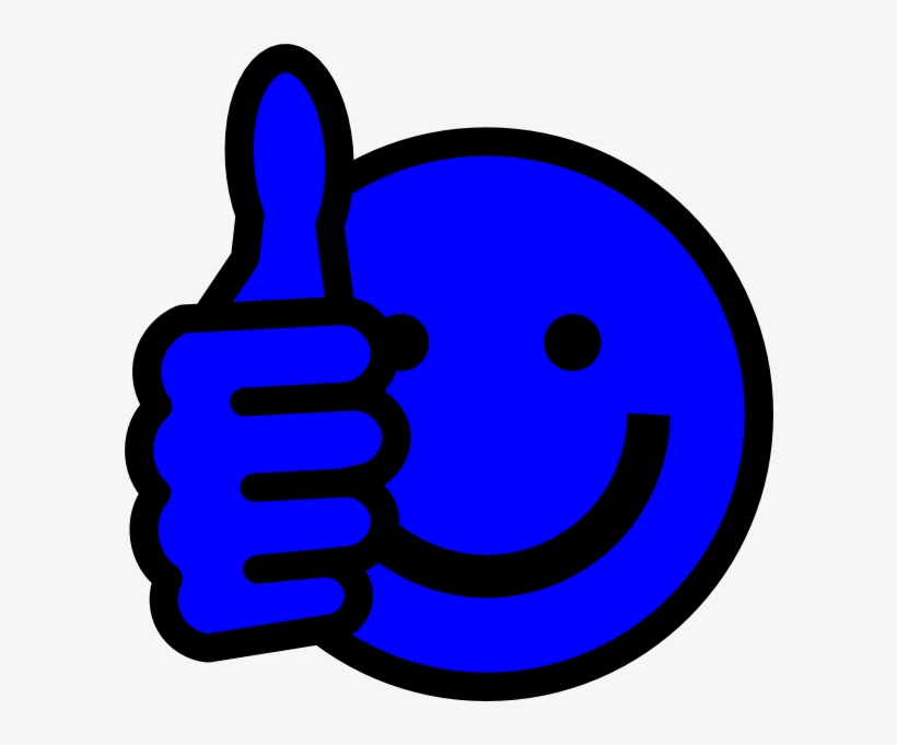 Blue Thumbs Up Svg Clip Arts 594 X 601 Px - Free Transparent PNG ...