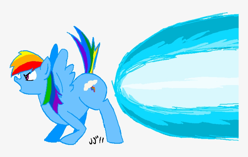 Edit, Fart, Hyper Beam, Rainbow Dash, Safe, Solo - Cartoon - Free ...