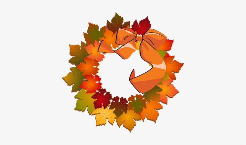 Fall - Clip Art Fall Wreath - Free Transparent PNG Download - PNGkey