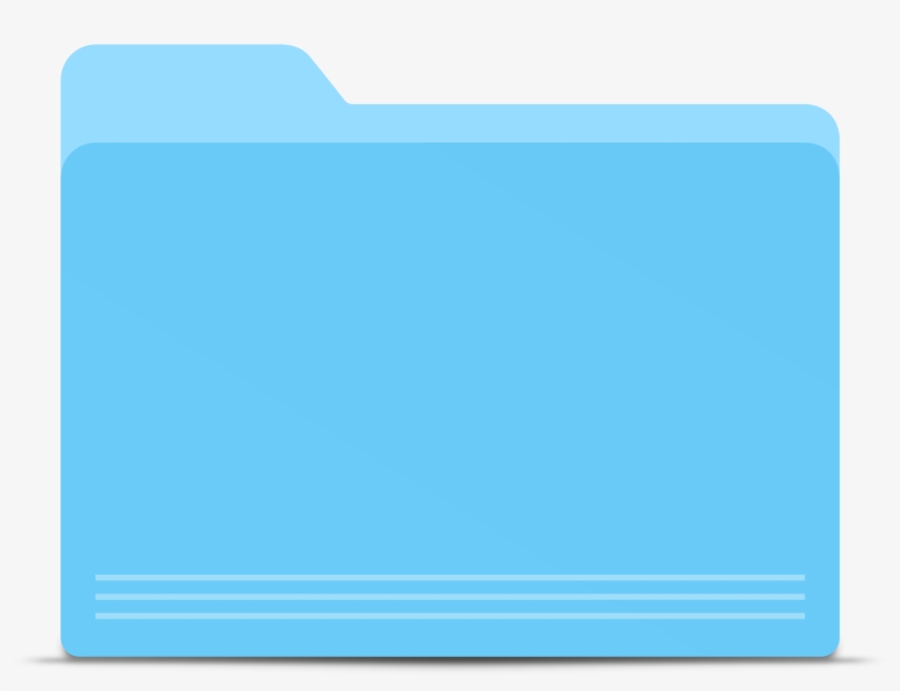 This Free Icons Png Design Of Blank Blue Folder - Free Transparent PNG ...