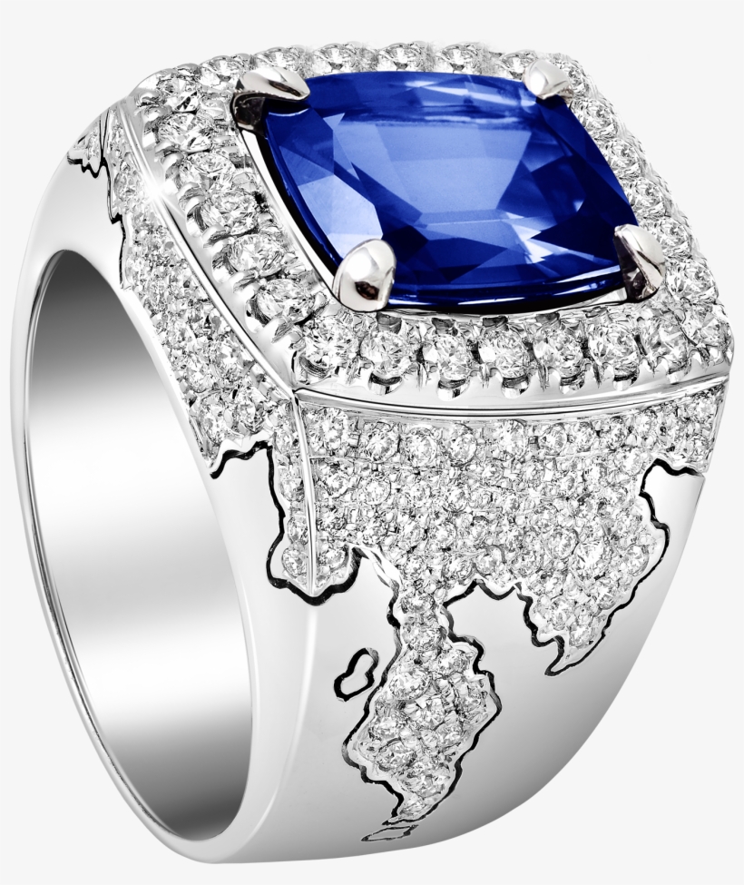 Conqueror Square Blue Sapphire Ring - Engagement Ring - Free ...