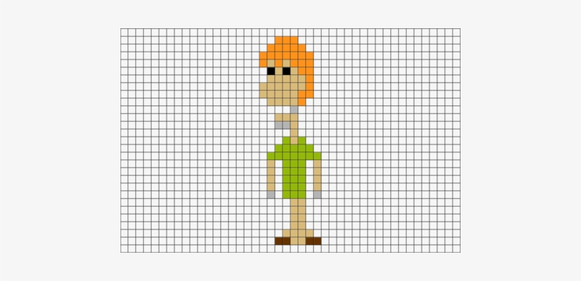 Shaggy Scooby Doo Pixel Art - Free Transparent PNG Download - PNGkey