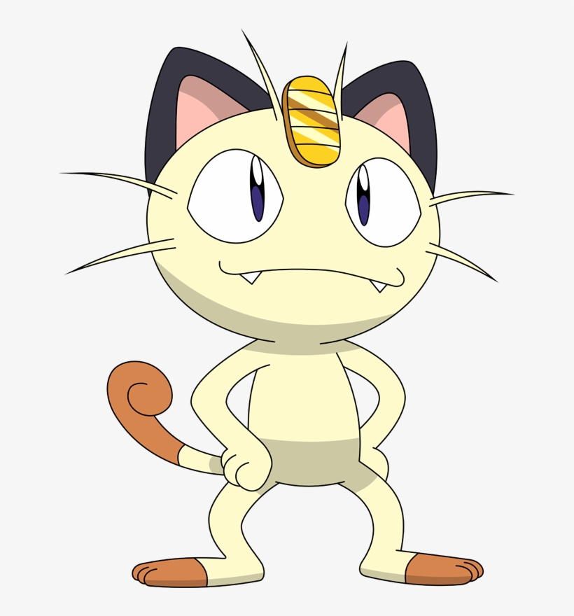 Shiny Meowth Pokédex - Wobbuffet And Meowth - Free Transparent PNG ...