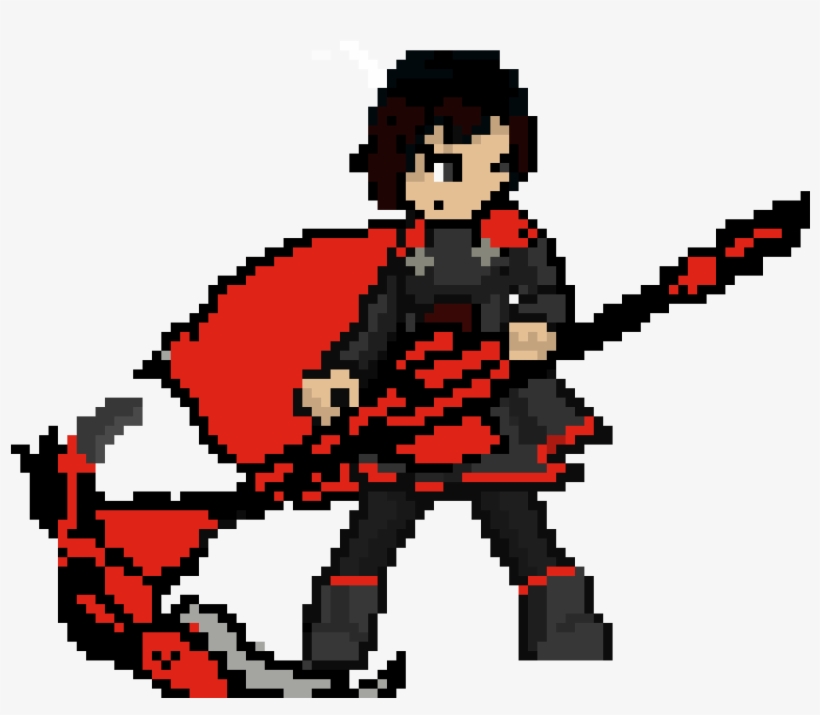 Ruby Rose - Pixel Art - Free Transparent PNG Download - PNGkey