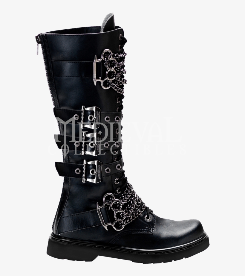 Brass Knuckle Chained And Buckled Boots - Demonia Men's Defiant 400 ...