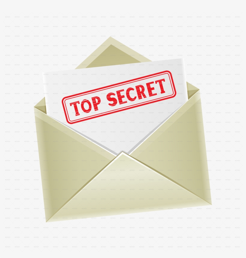 Envelope Transparent Top Secret Royalty Free Stock - Top Secret ...