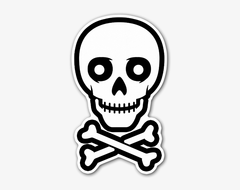 Crossbones Sticker - Free Transparent PNG Download - PNGkey