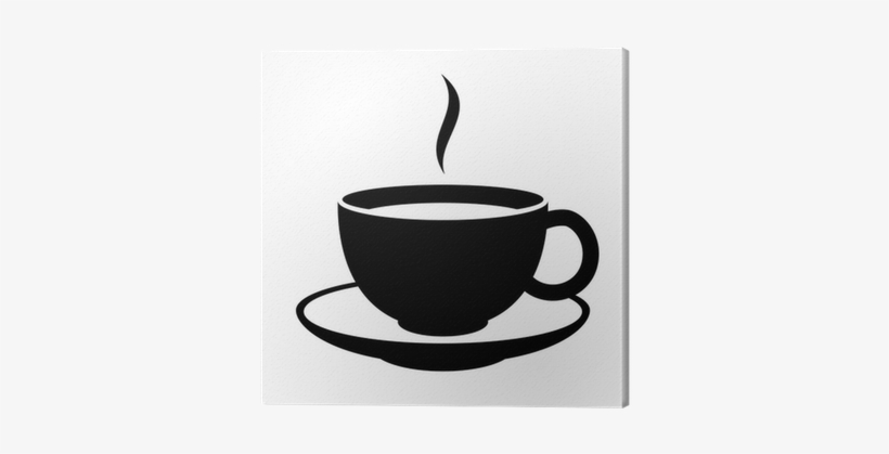 Simple Coffee Or Tea Cup Icon - 2 X Wi Fi Black Stickers Self Adhesive ...