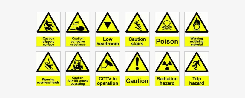 Hazard And Safety Signs - Safety Signs And Hazard Symbols - Free ...