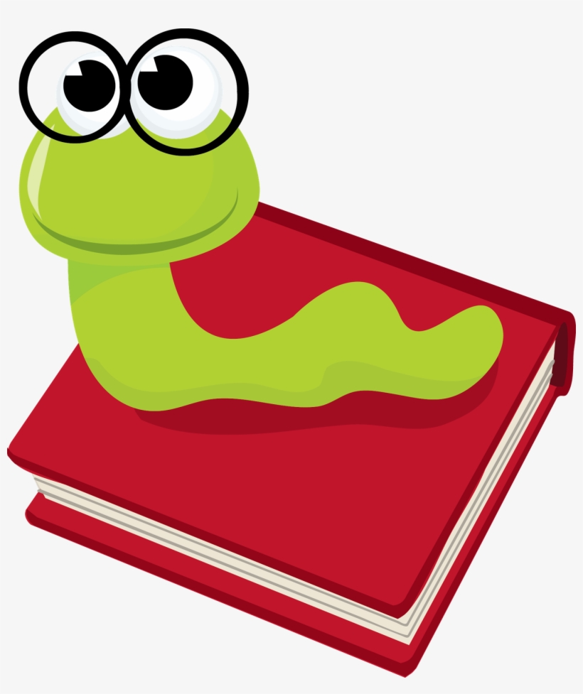 Book Worm Border Clip Art