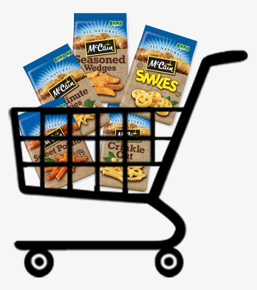 Grocery Cart - Mccain Family Favorites Tasti Taters - Free Transparent ...