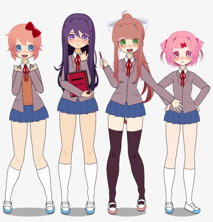 Doki Doki Club Literatura - Free Transparent PNG Download - PNGkey