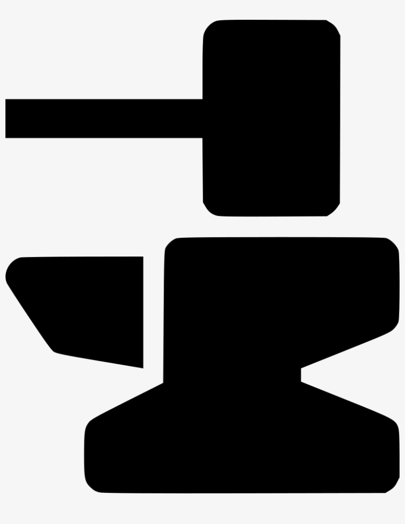 Hammer Anvil Svg Png Icon Free Download - Hammer And Anvil White Png ...