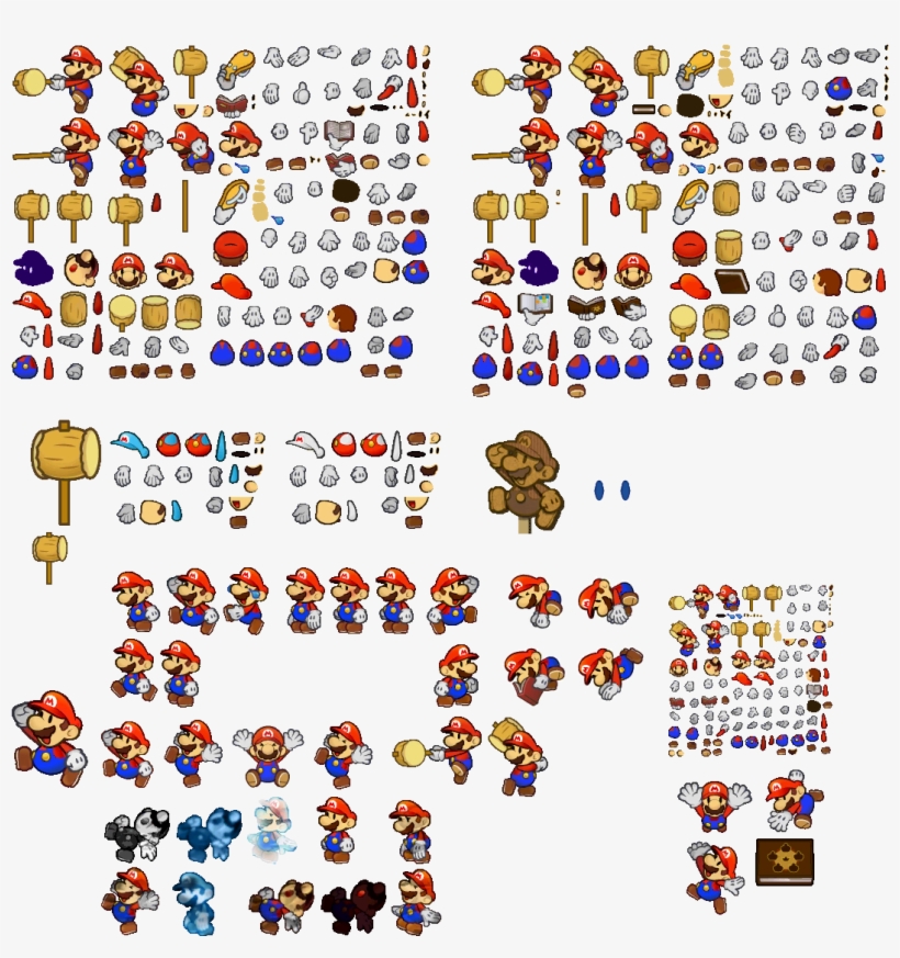 Click For Full Sized Image Mario - Paper Mario Mario Sprites - Free ...