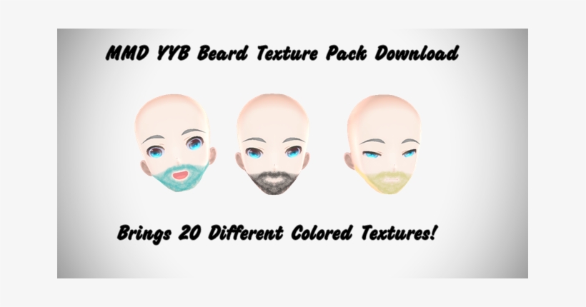 Drawing Beard Skin Texture Png Library Stock - Mmd Tda Beard - Free ...