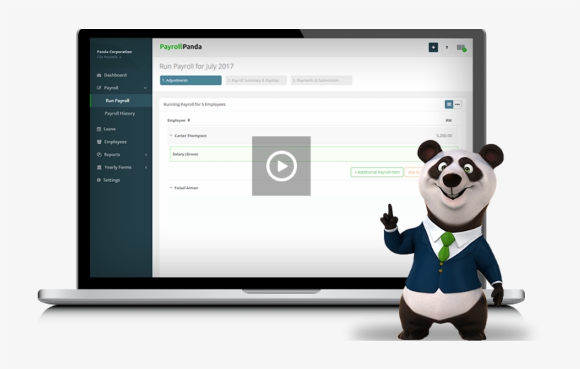 Payroll Panda - Free Transparent PNG Download - PNGkey